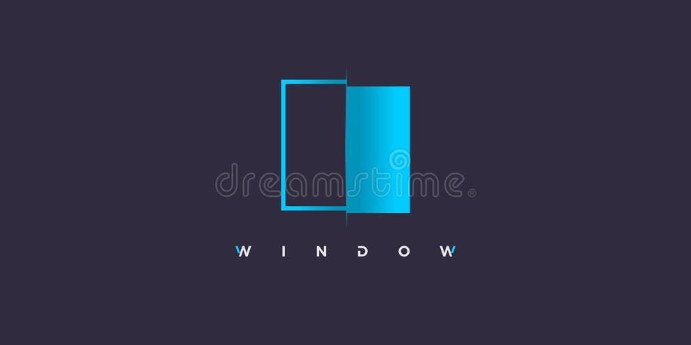 Window Logo Design Vector with Creative Element Concept Premium Vector ...