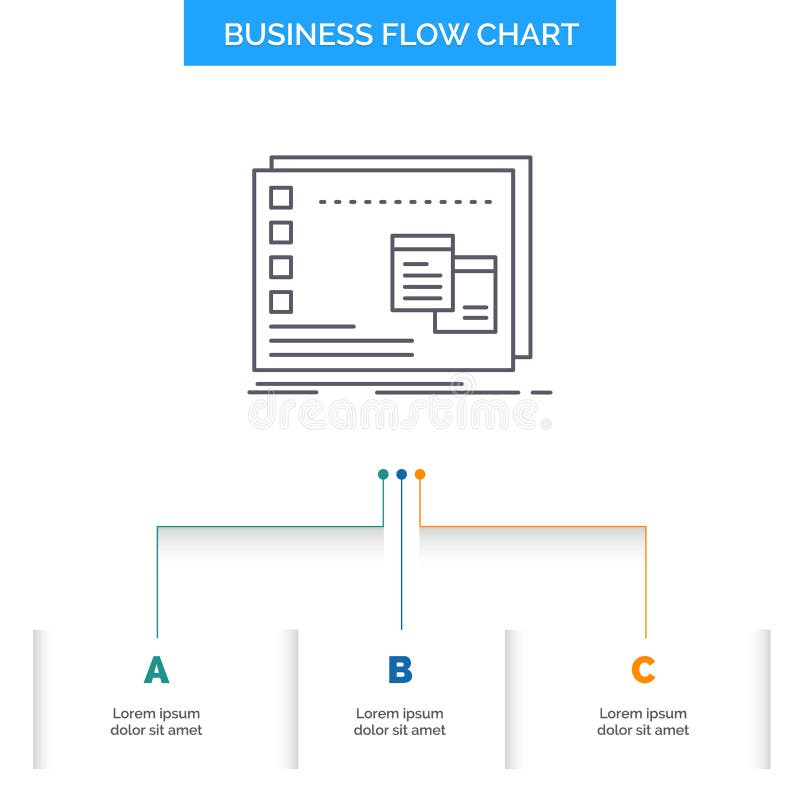 3d program flow chart stock illustration. Illustration of organization ...