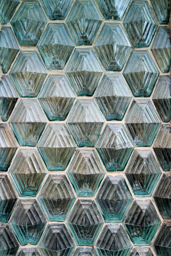 Window Made of Glass Blocks Stock Image - Image of object, architecture ...
