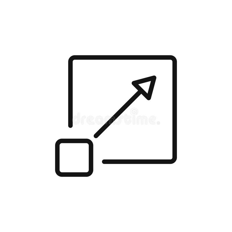 Window Maximize Icon Isolated on White Background Stock Illustration ...