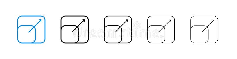 Window Maximize Icon Isolated on White Background Stock Illustration ...