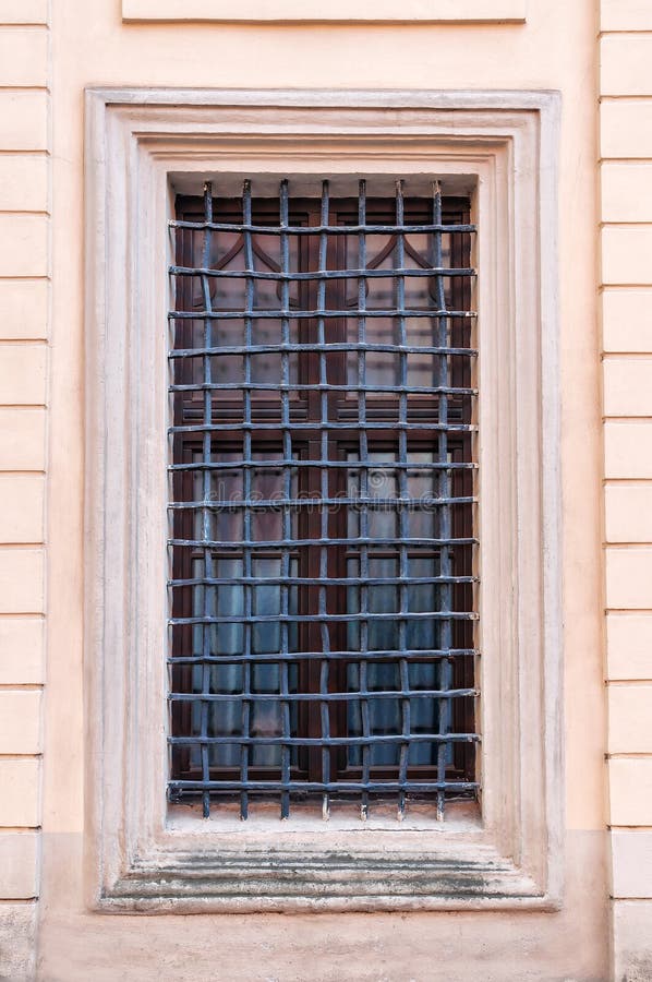 Window with metal bars stock image. Image of grid, antique - 84723919