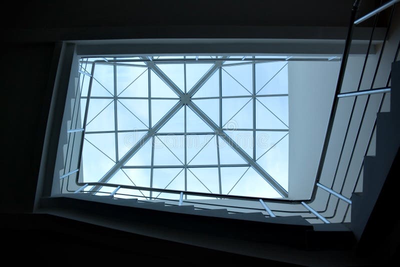 Window in Modern Business Center Stock Image - Image of office, modern ...