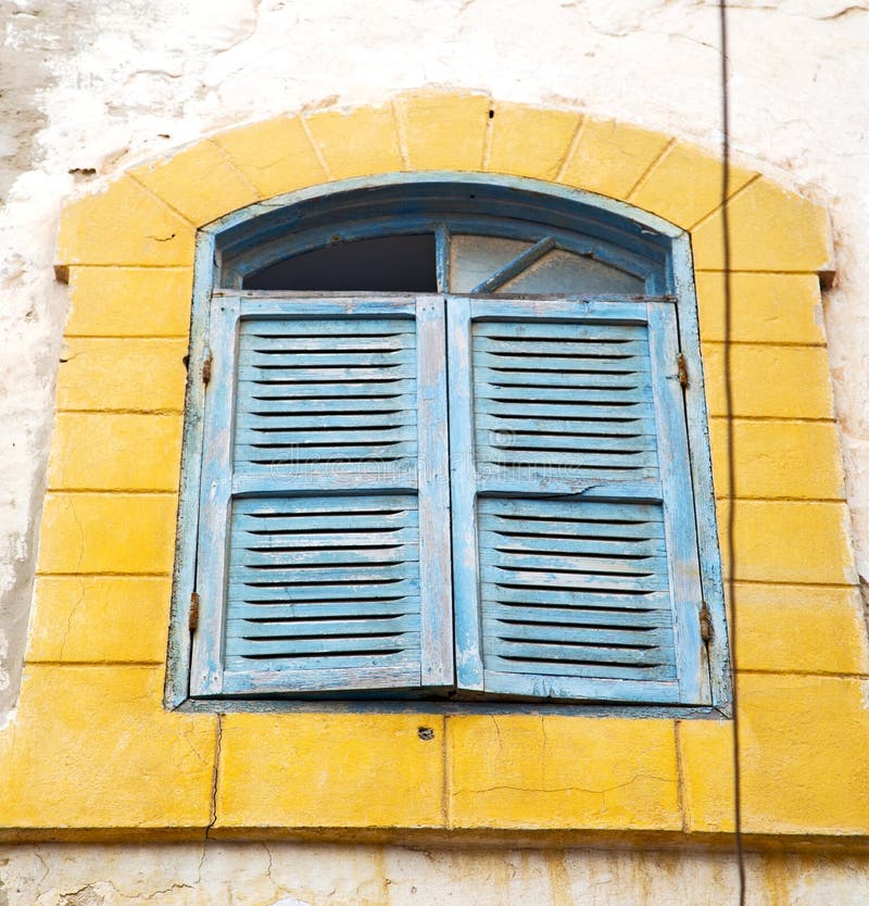 Window in Morocco Africa Yellow Brick Historical Stock Image - Image of ...