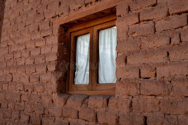 Window in Mud Constructions in Northern Argentina Stock Photo - Image ...