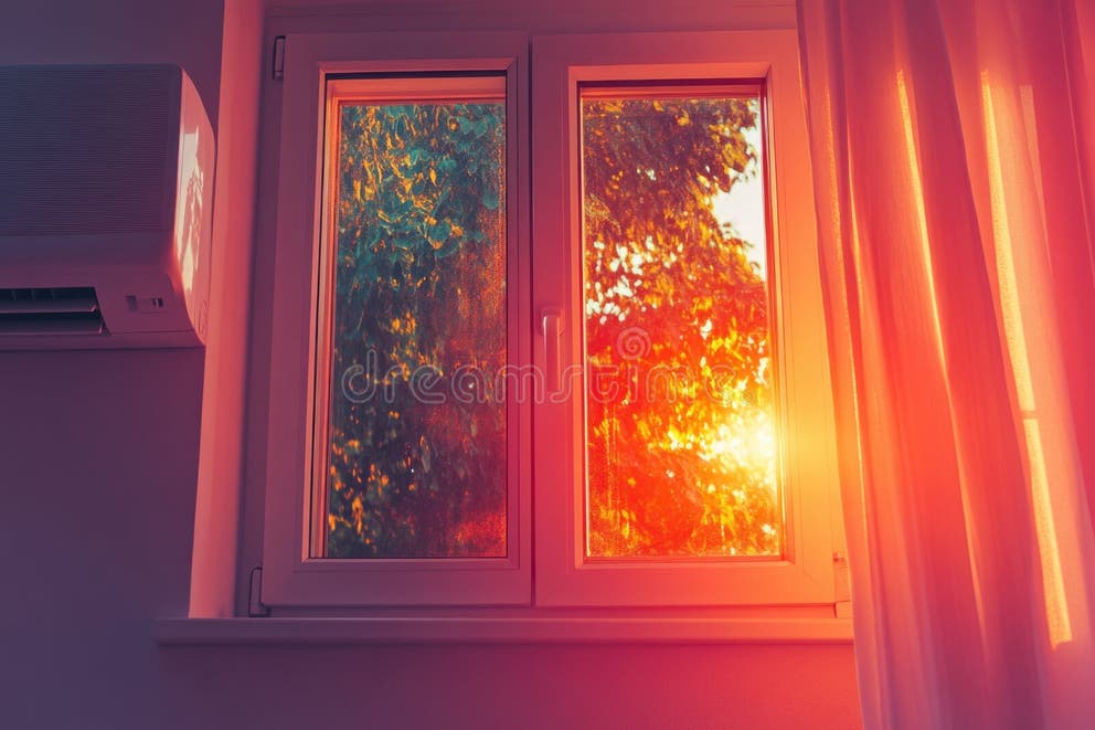 A Window with Natural Light Pouring in, Suitable for Interior Design or ...