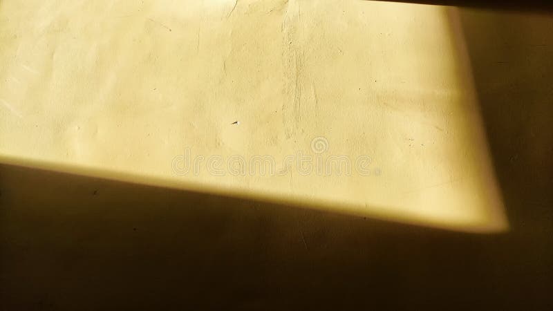 Window Natural Shadow Overlay Blurred Effect on Yellow Texture ...