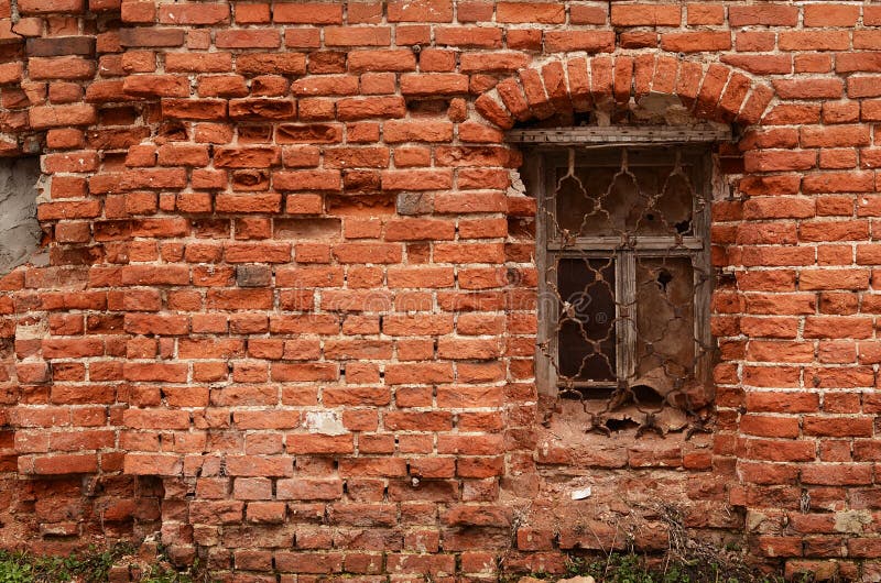 Window of the Old Brick House Stock Photo - Image of outdoor ...