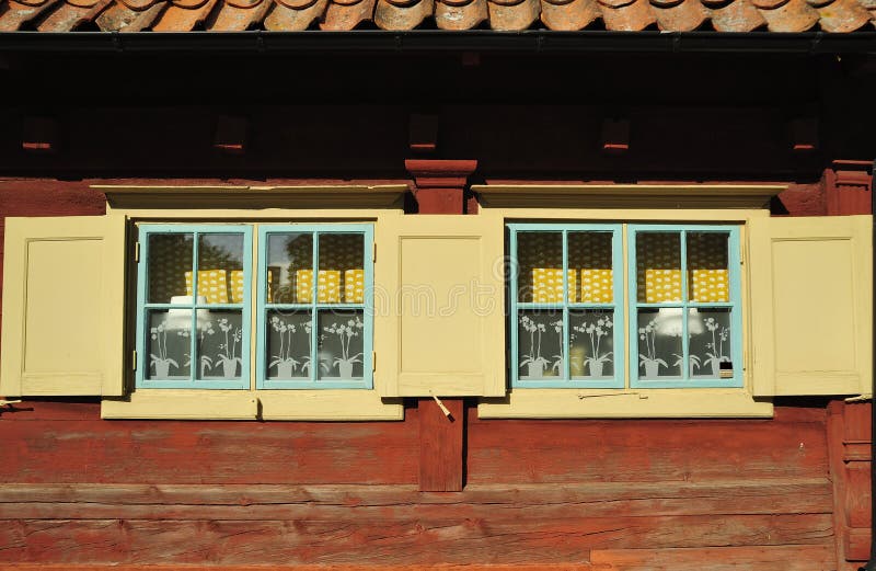 Window in Old Classic Facade Stock Photo - Image of wood, district ...