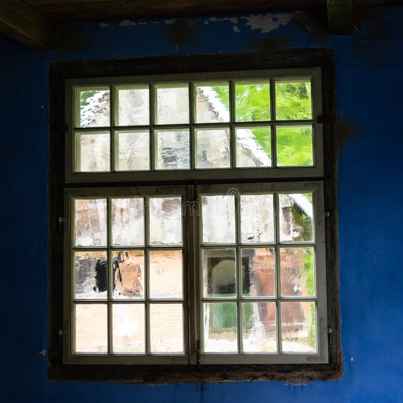 The Window Of An Old Farmhouse, Inside Stock Photo - Image of building ...
