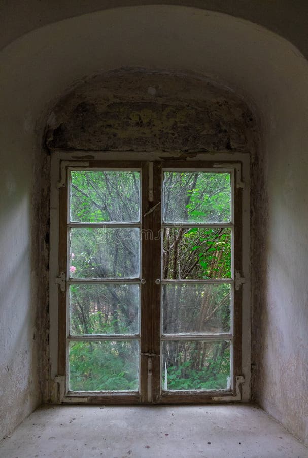 The Window of an Old Farmhouse Inside Stock Photo - Image of texture ...
