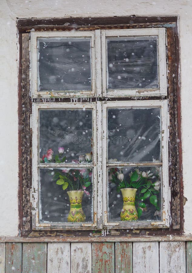 Window in an old farmhouse stock photo. Image of element - 62209902