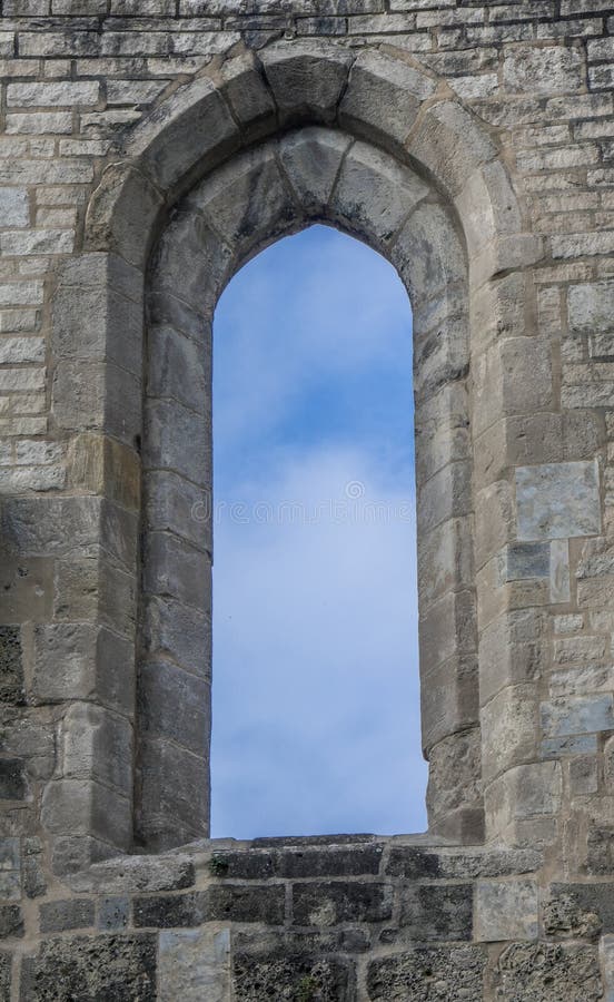 The Window of an Old Stone Building Stock Photo - Image of monastery ...