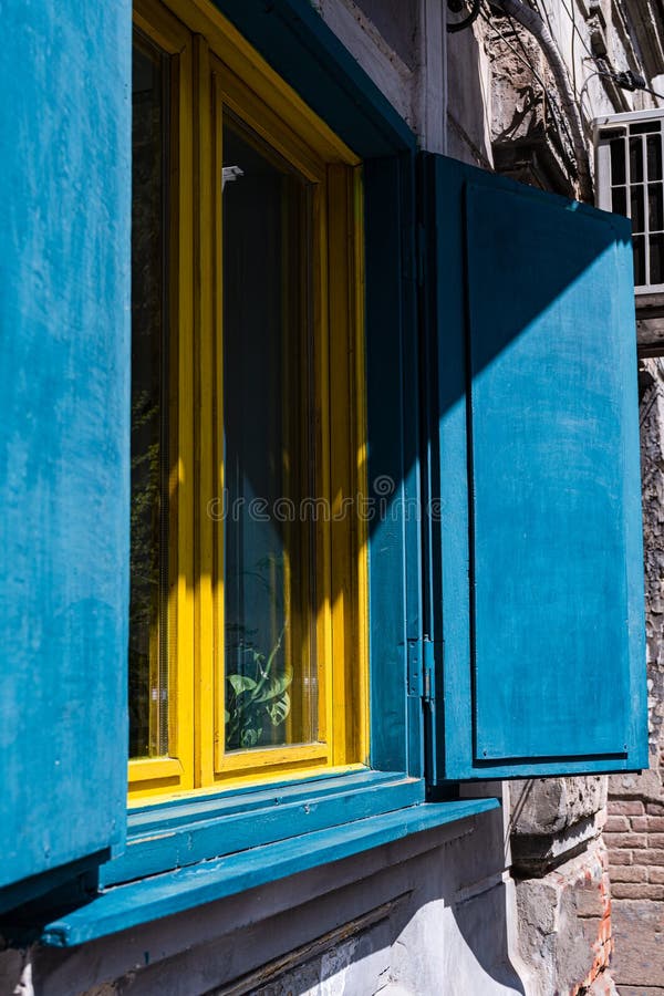 Window of Old Tbilisi in Sunny Day Stock Image - Image of view ...