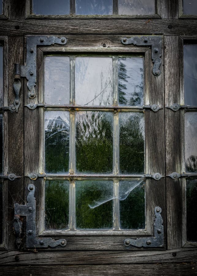 The Window of an Old,wooden Farmhouse Stock Image - Image of village ...