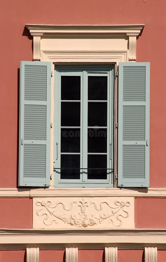 Window with Open Shutters stock photo. Image of shuttered - 637166