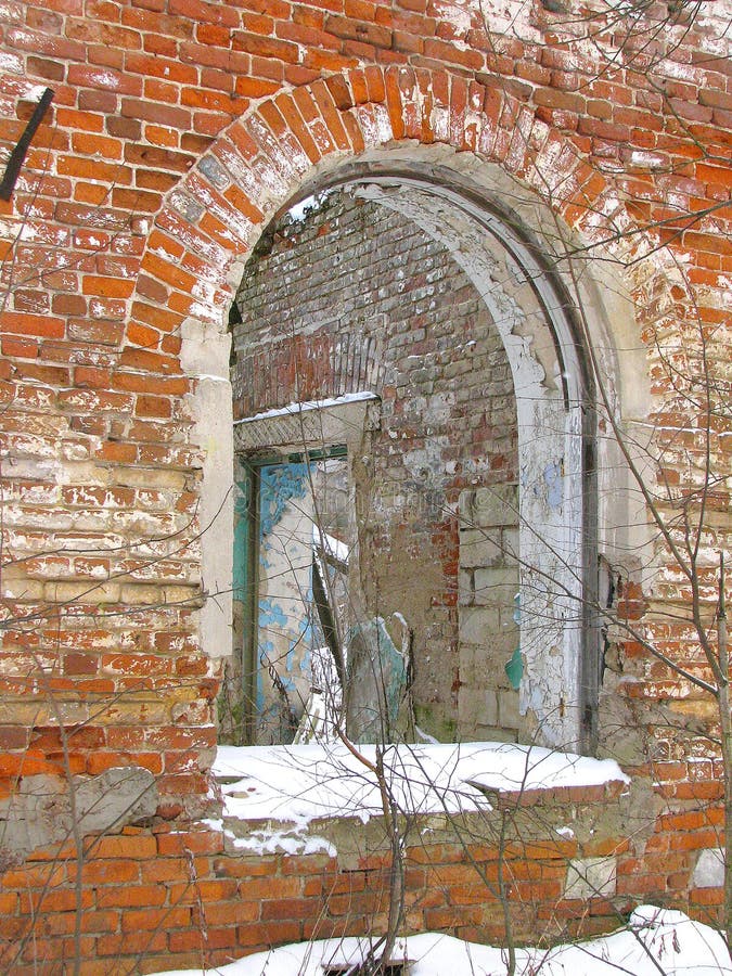 Window Opening in an Old Brick Building Stock Photo - Image of exterior ...