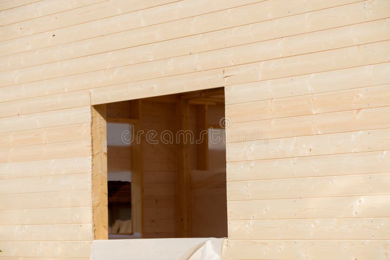 The Window Opening in the Wall Stock Photo - Image of investment, attic ...
