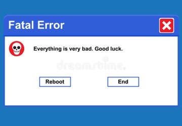 Windows Errors Stock Illustrations – 9 Windows Errors Stock ...