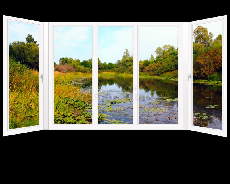 133 Window Overlooking Beautiful River Landscape Stock Photos - Free ...