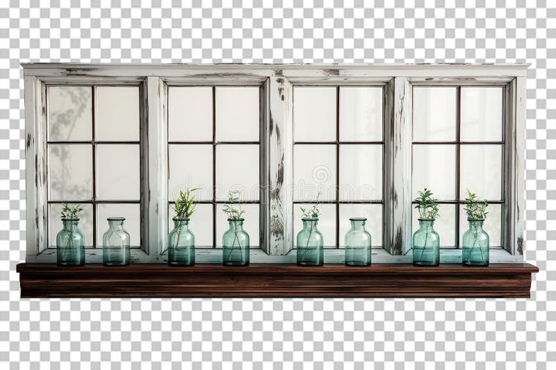 Window Panels on Transparent Background Stock Image - Illustration of ...