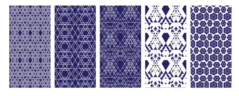 Window Patterns Geometric Polygon Based Element Vector Illustration ...