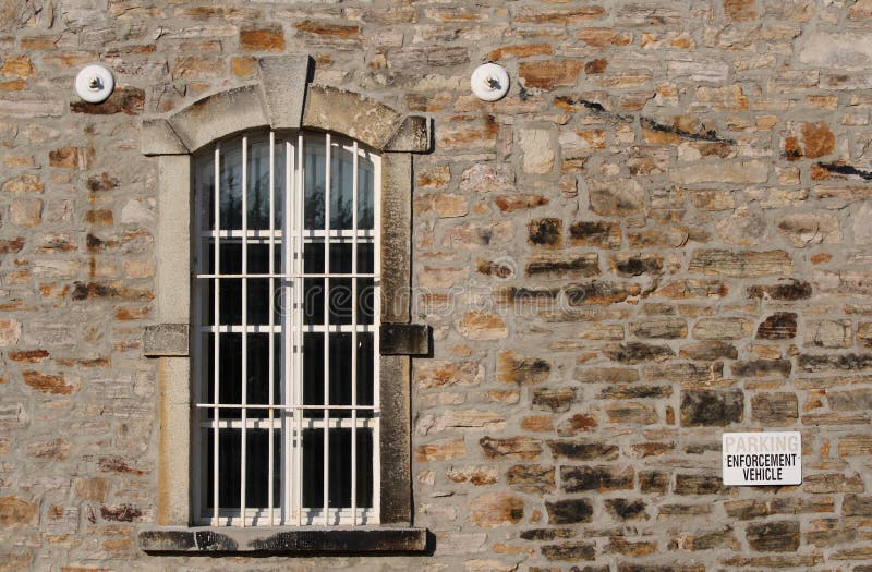 Barred jail window stock photo. Image of restrict, window - 5027500