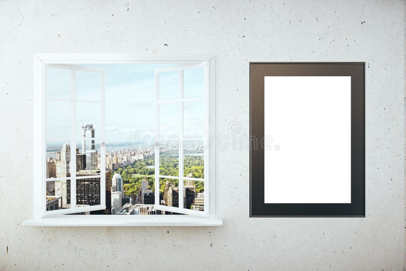 Window and picture frame stock illustration. Illustration of mock ...