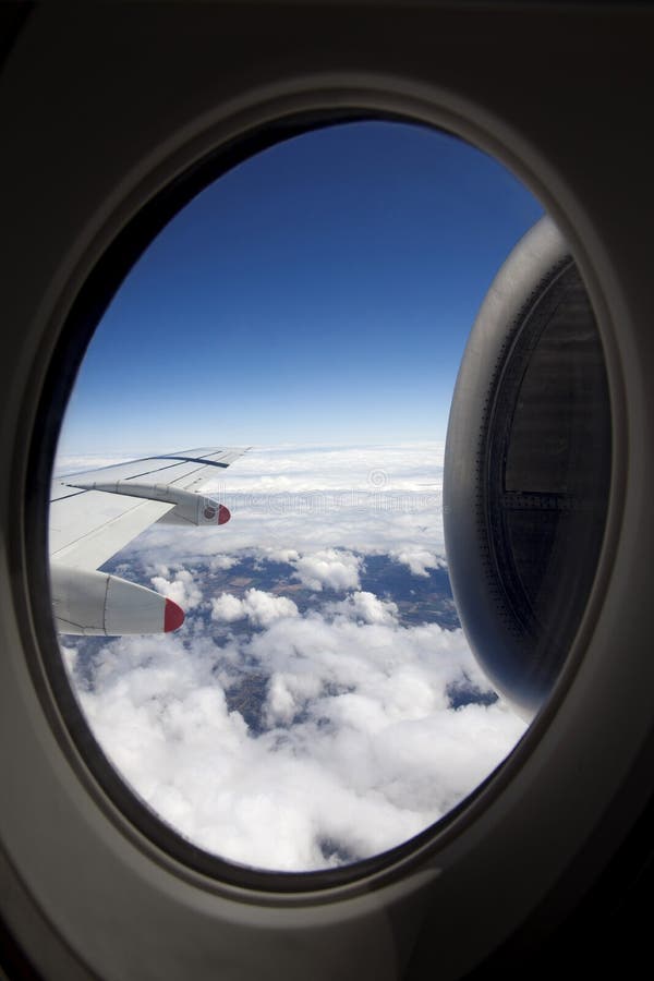 Window on the Plane, in Plane Stock Image - Image of screen, interior ...