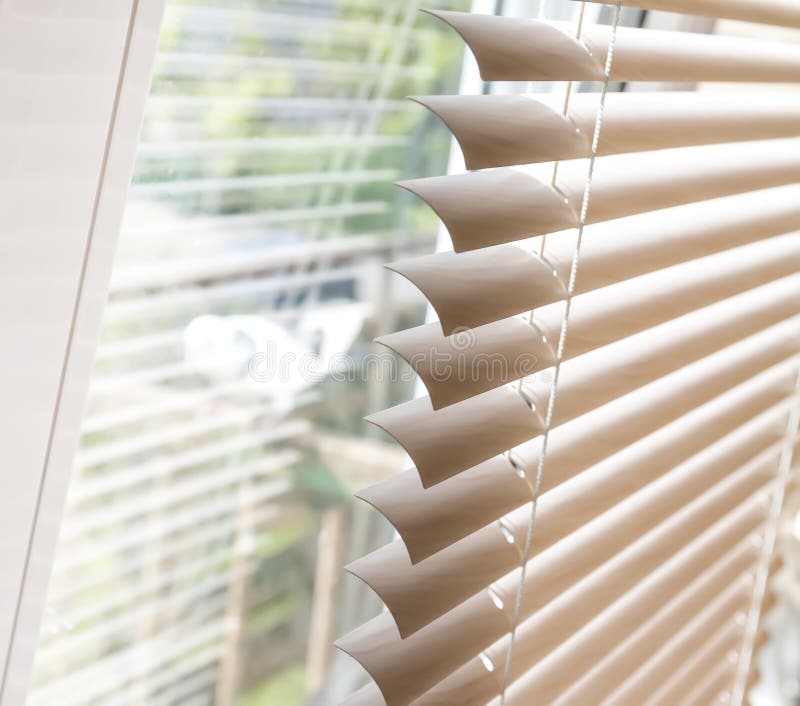 Window Plastic Blinds Close Up Stock Image - Image of shadow, angle ...