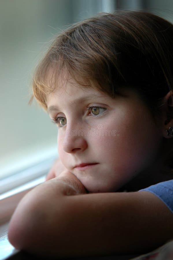 Window Portrait Of Little Girl Looking Out Window - Free Photo from ...