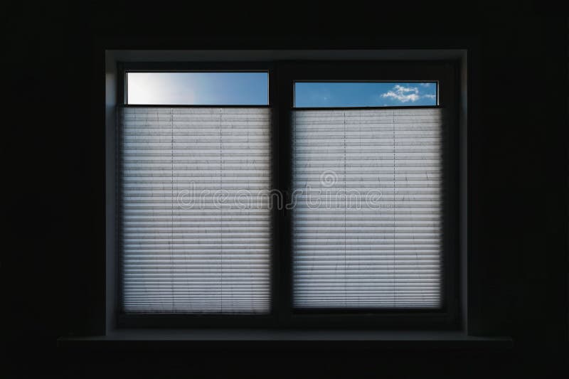 Window in a Private House with Blinds Stock Photo - Image of privacy ...