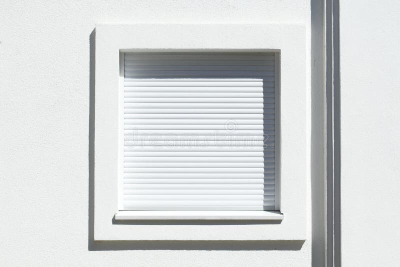 Window with Pulled Down Shutters Stock Image - Image of europe, grid ...