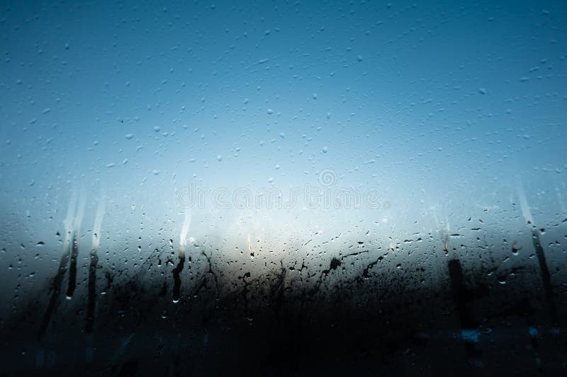 Window Rain, Raindrops Creating a Beautiful, Textured Surface on a ...