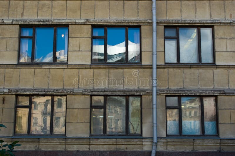 Window reflection stock photo. Image of downpipe, frame - 11095488
