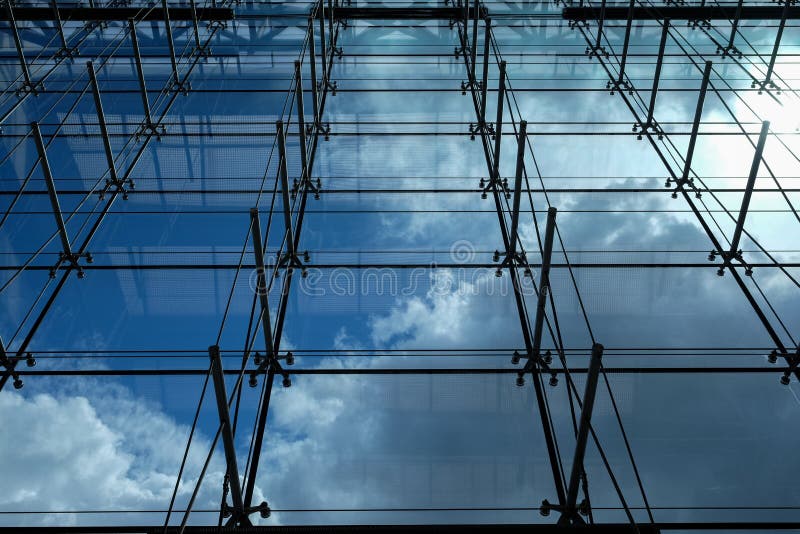 Window with reflection stock image. Image of modern, skyscraper - 97086765