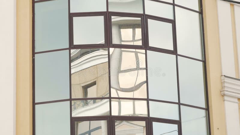 Window Reflection with Distortion Stock Footage - Video of apartment ...
