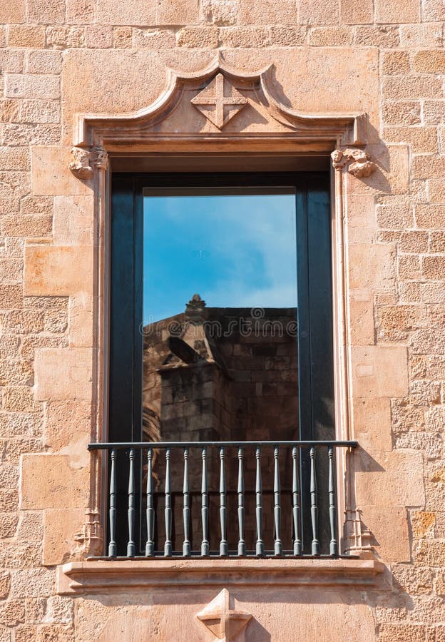 Window with reflection stock image. Image of house, building - 39865129