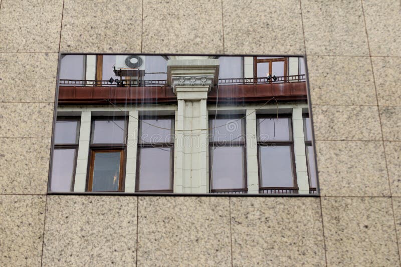 Window reflection stock photo. Image of perspective, texture - 44313136