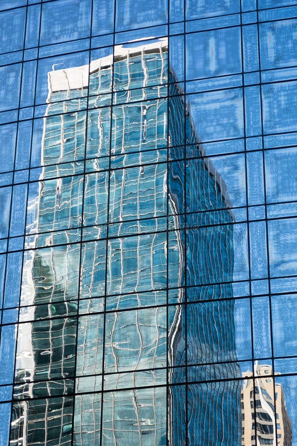 Window Reflections of Another Building Stock Image - Image of glass ...