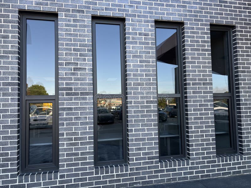 Window Reflections at Creative Brick Surface during Easter 2024 Stock ...