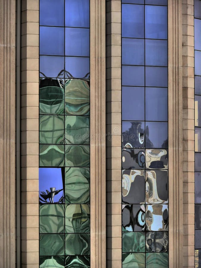 Window reflections stock image. Image of building, business - 43873519