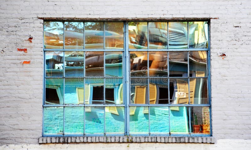 Window Reflections stock image. Image of facade, brick - 51340681