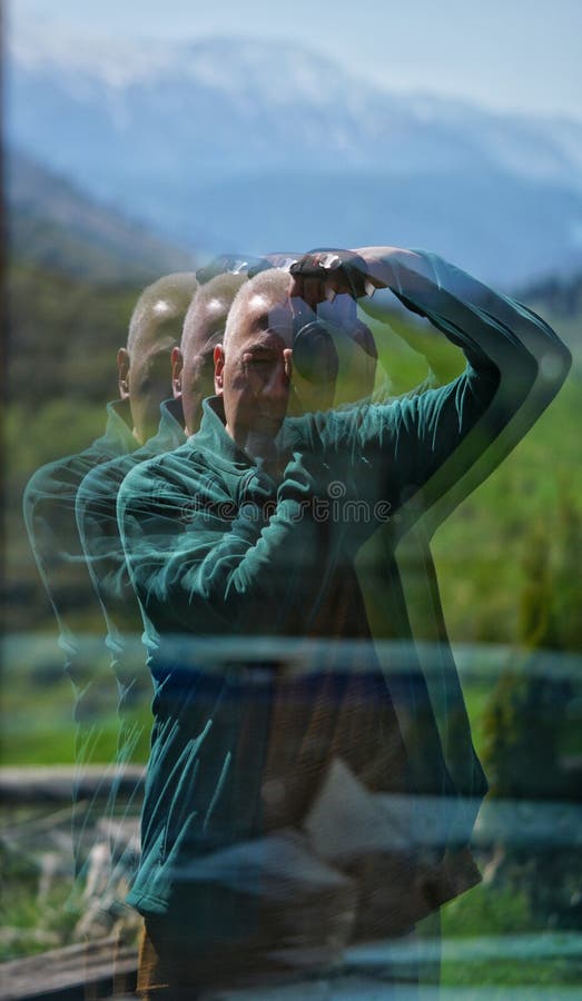 Window Reflections Self Portrait Stock Image - Image of reflections ...