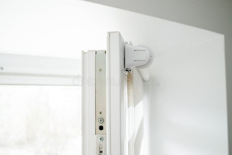 Window Roller Duo System Day and Night. Close Up on Roll Curtains ...