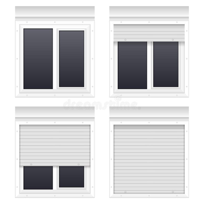 Vector Window Rolling Shutters Stock Illustrations – 112 Vector Window ...