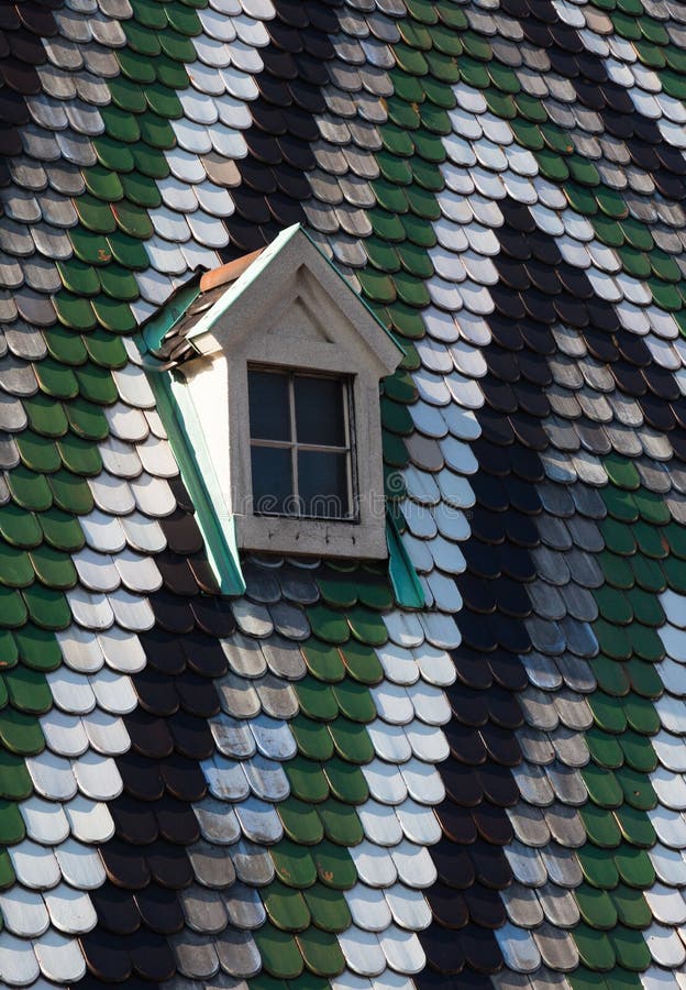 Window on the Roof of the St. Stephen S Cathedral in Vienna Stock Photo ...