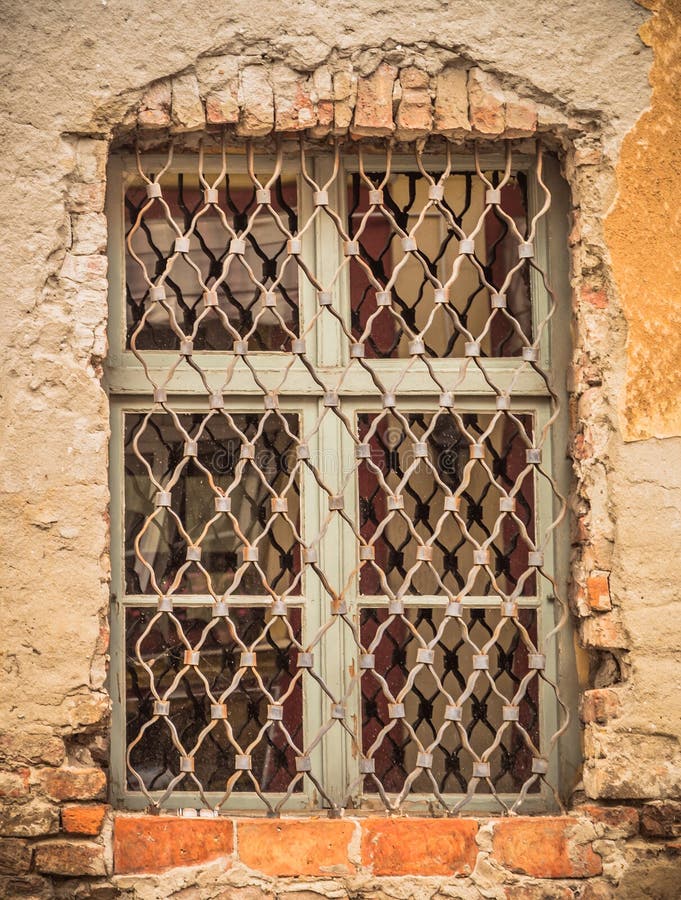 Rusty. Window. Old. Village. Wall. Abandoned Stock Image - Image of ...