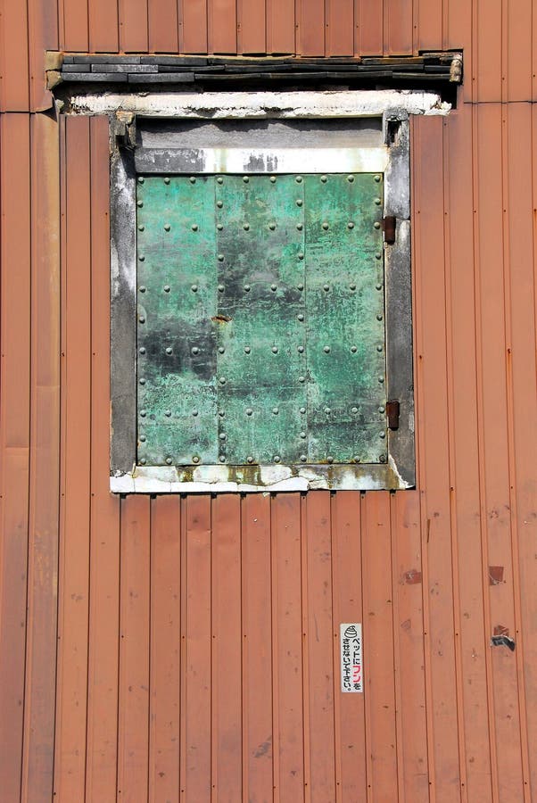 Window with rusty shutter stock photo. Image of rough - 45683842