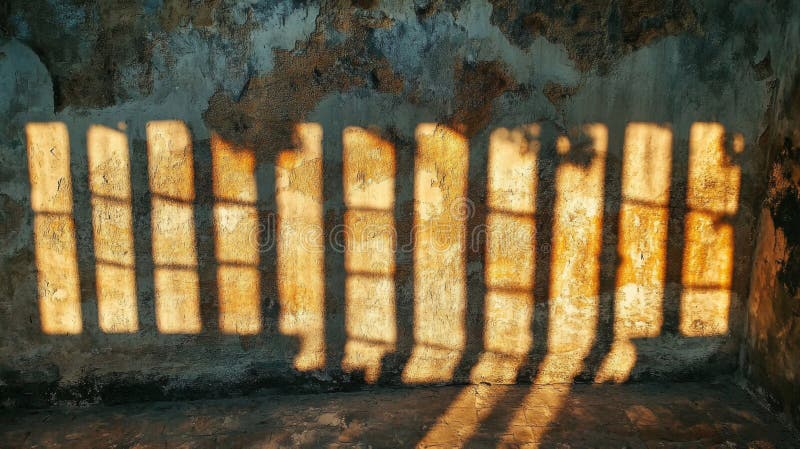 A Window S Shadow on a Weathered Wall Stock Illustration - Illustration ...
